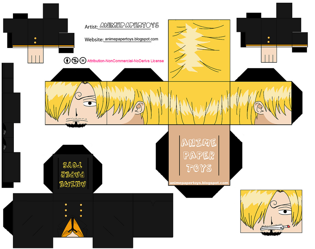 Adel's Book: Cube Paper Craft Anime One Piece
