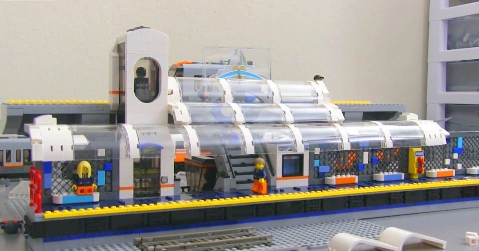 JANGBRiCKS LEGO reviews & MOCs: LEGO Train Station MOC update