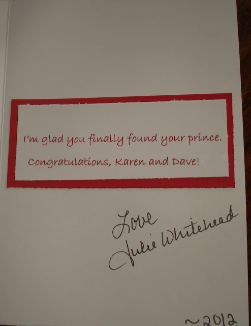 I was dreaming when I wrote this...: Prince Charming Wedding Card