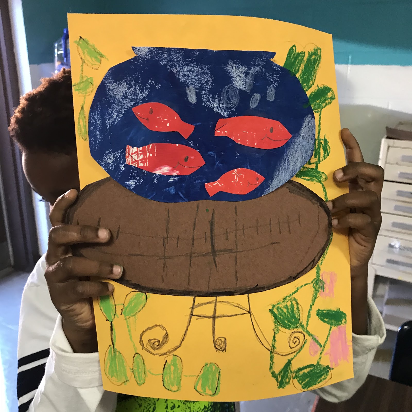 Elements of the Art Room: Kindergarten Matisse Inspired Goldfish