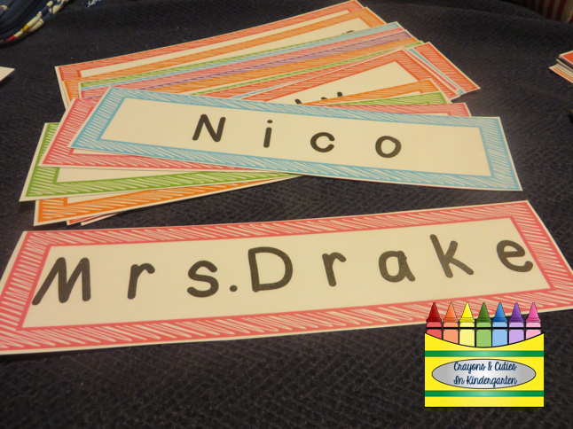 Crayons & Cuties In Kindergarten: It's All In A Name! Using Children's ...