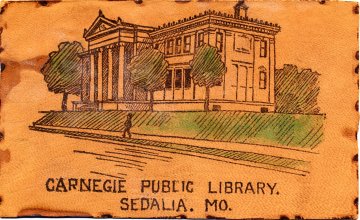 Library History Buff Blog: Leather Postcard of the Sedalia (MO) Public ...