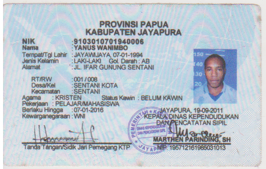 "NAME APA O": KTP KARTU TANDA PENDUDUK