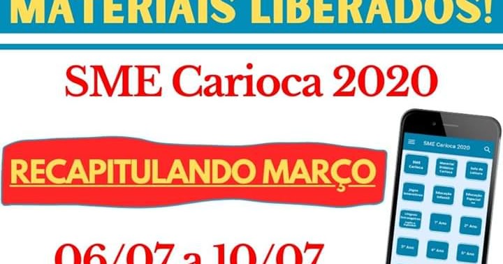 Escola Municipal Barão do Amparo: MATERIAL LIBERADO - SME