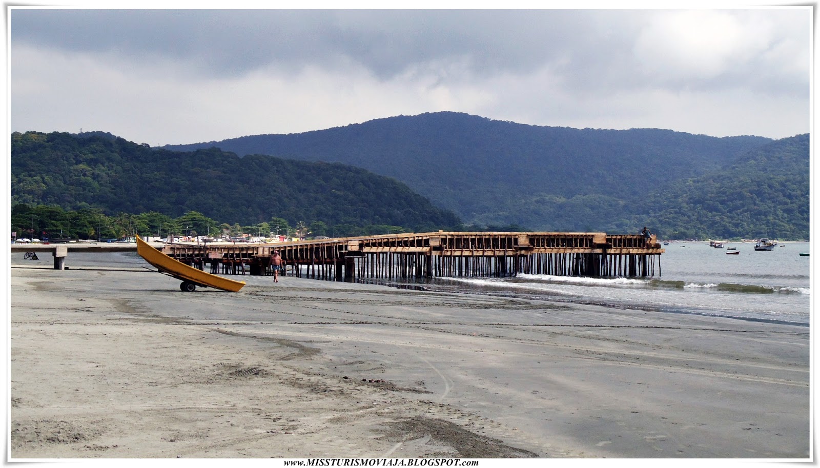 Praia do Perequê - Guarujá - SP ~ Miss Turismo Viaja l Inglês para Viagens