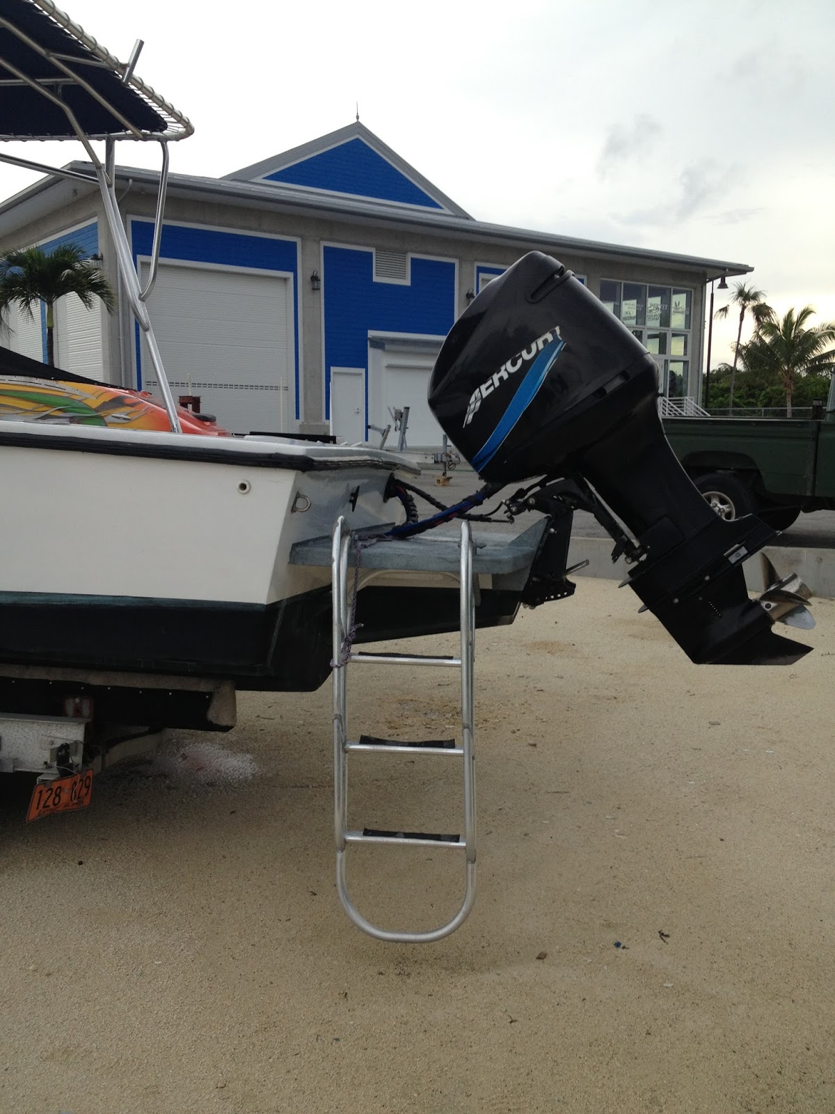 Daily goings on setting up: We have our first working dive boat