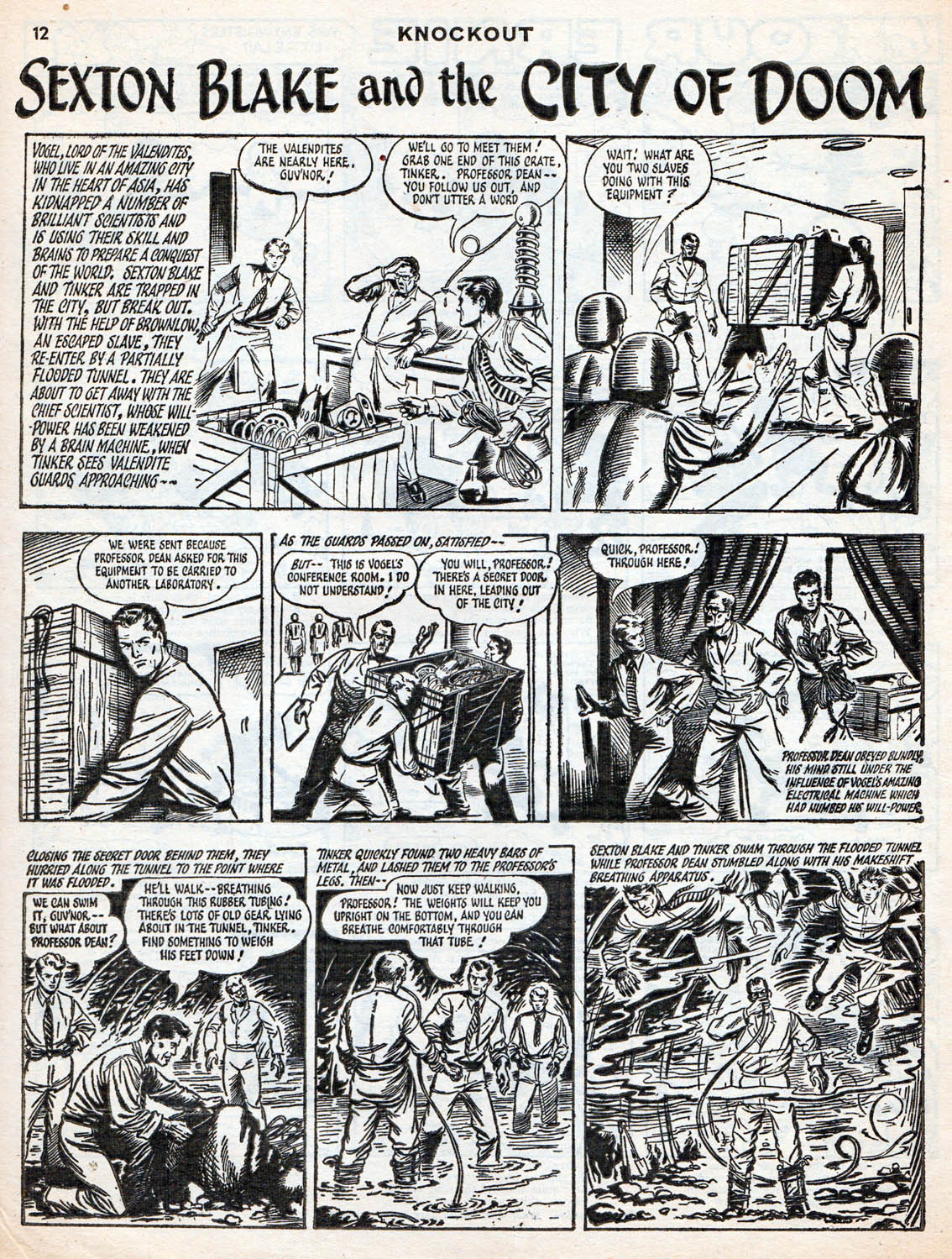 BLIMEY! The Blog of British Comics: This week in 1952: KNOCKOUT No.690