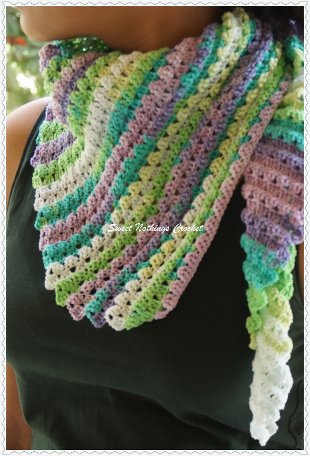 Sweet Nothings Crochet: KATIA BEAUTIFUL SPRING SCARF