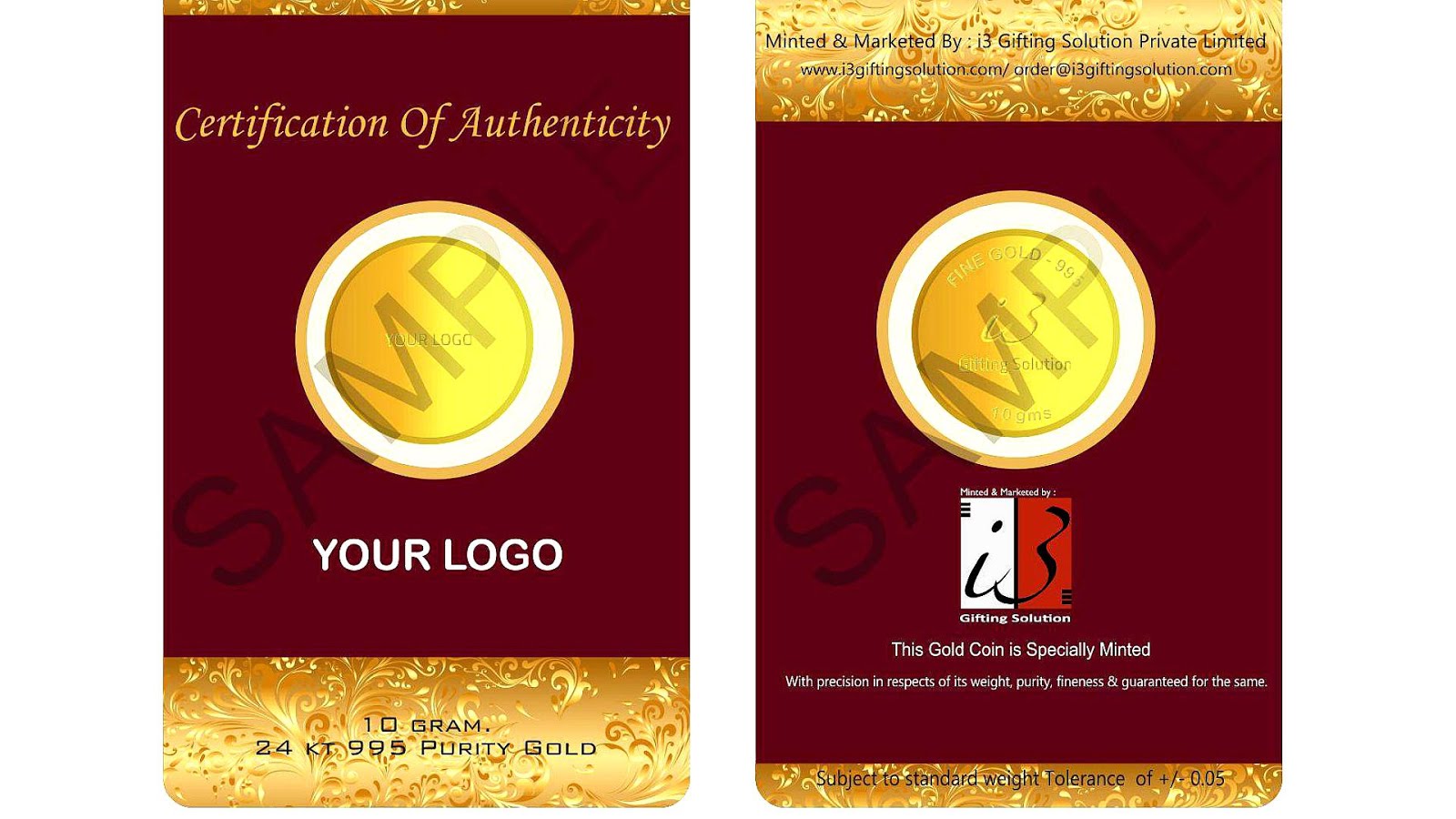 Gold Coin Weights - Gold Choices