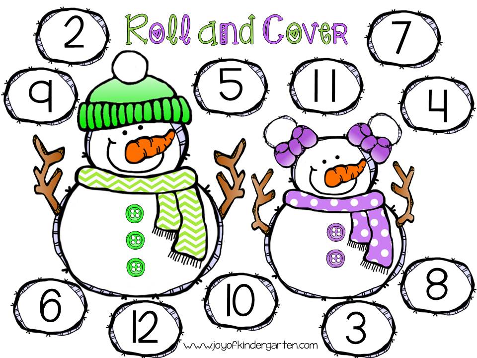 Classroom Freebies Too: Snowman Roll and Cover