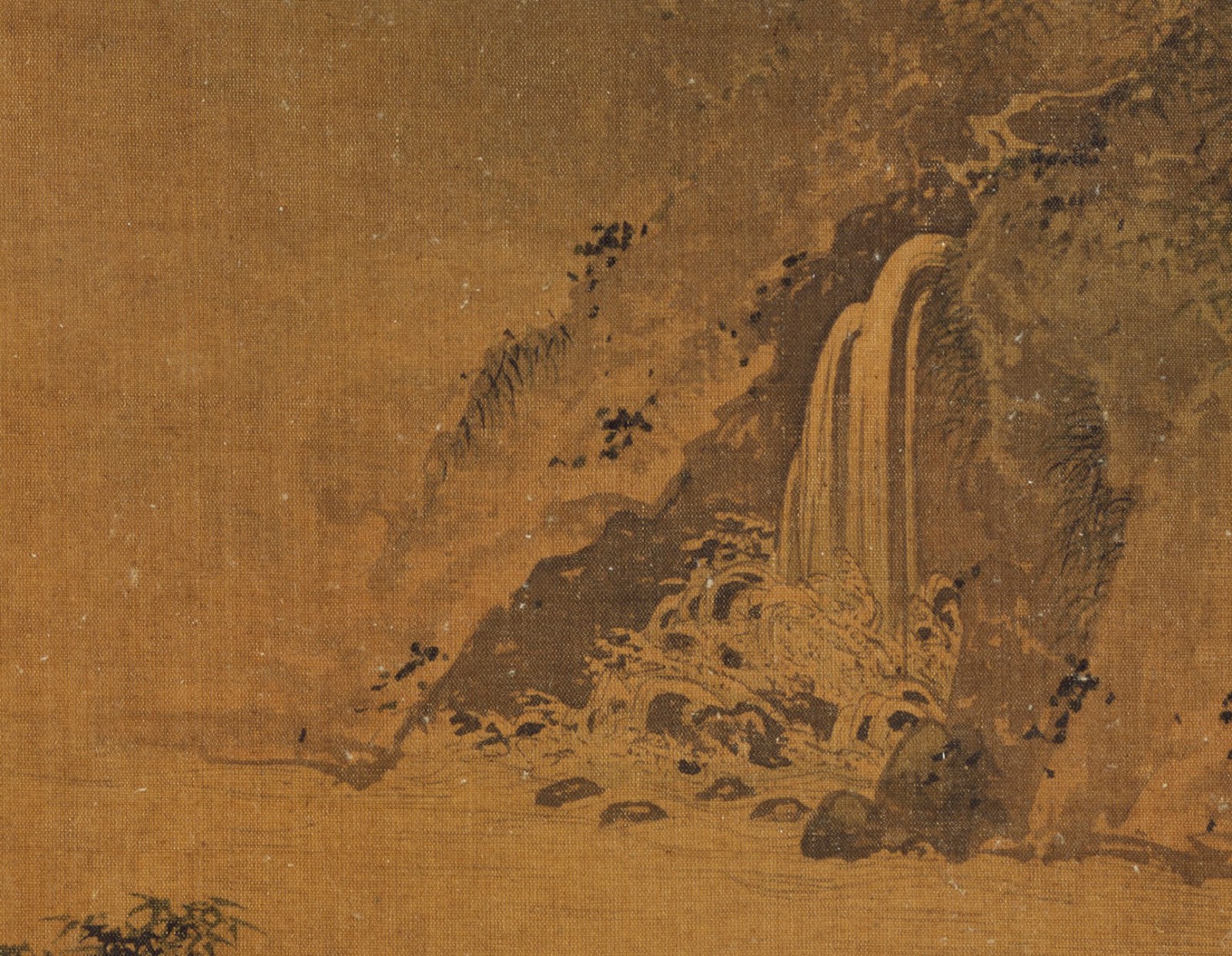 Li Tang - Caballeros mirando una cascada | Crecidas de Otoño