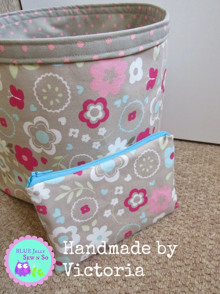 Blue Jelly Sew n So - Victoria Rogers: Craft Caddie and Zipper Pouch