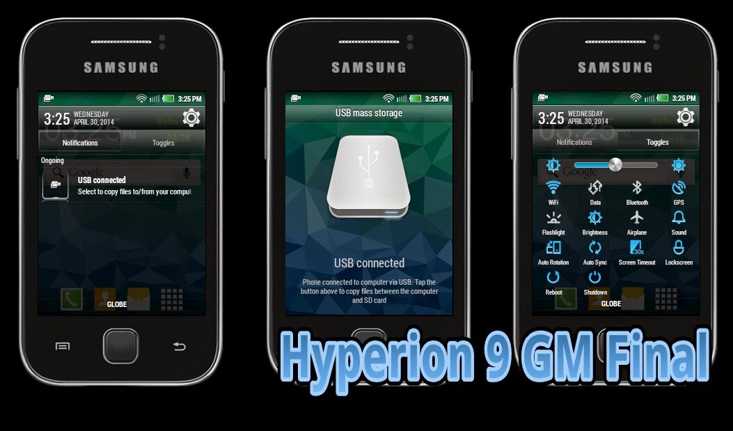 CUSTOM ROM HYPERION 9 GM FINAL REV 3 + UPDATE 1 GALAXY YOUNG S5360 ...