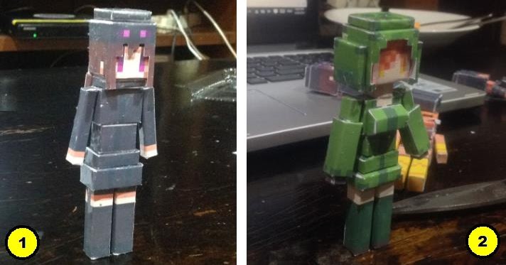 Minecraft Papercraft Bendable Skeleton