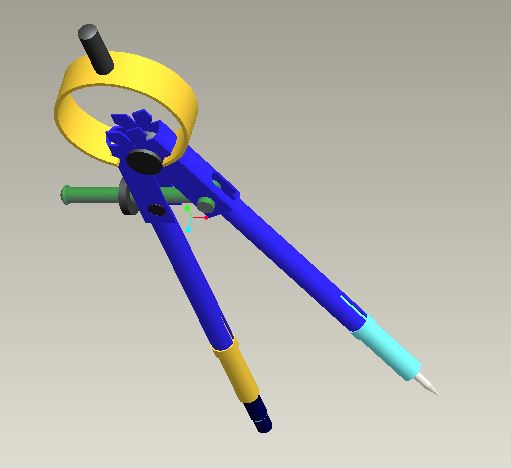 Pro Design Models - PDM: Assembly Design - Drafting Compass Assembly