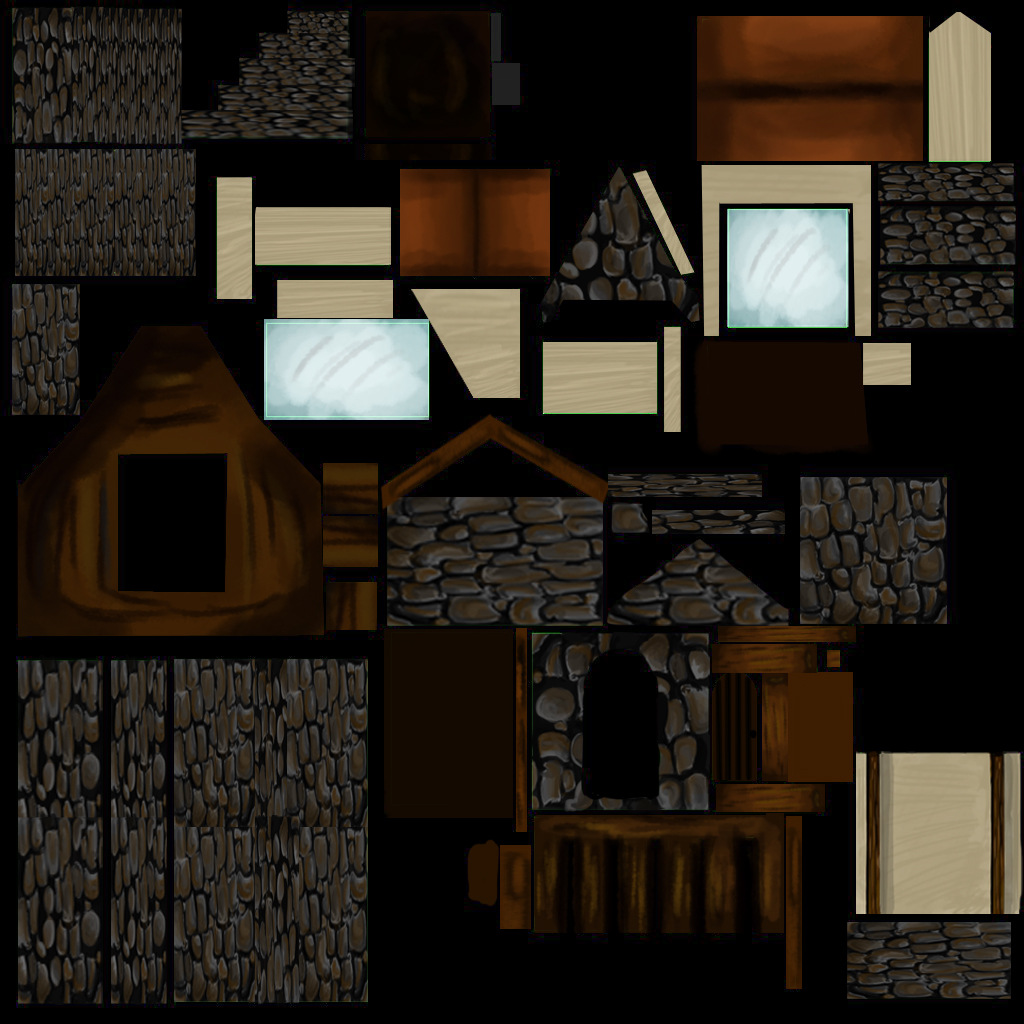 Liam Roberts BAGD YR2: Second Part of UV Map for Village House