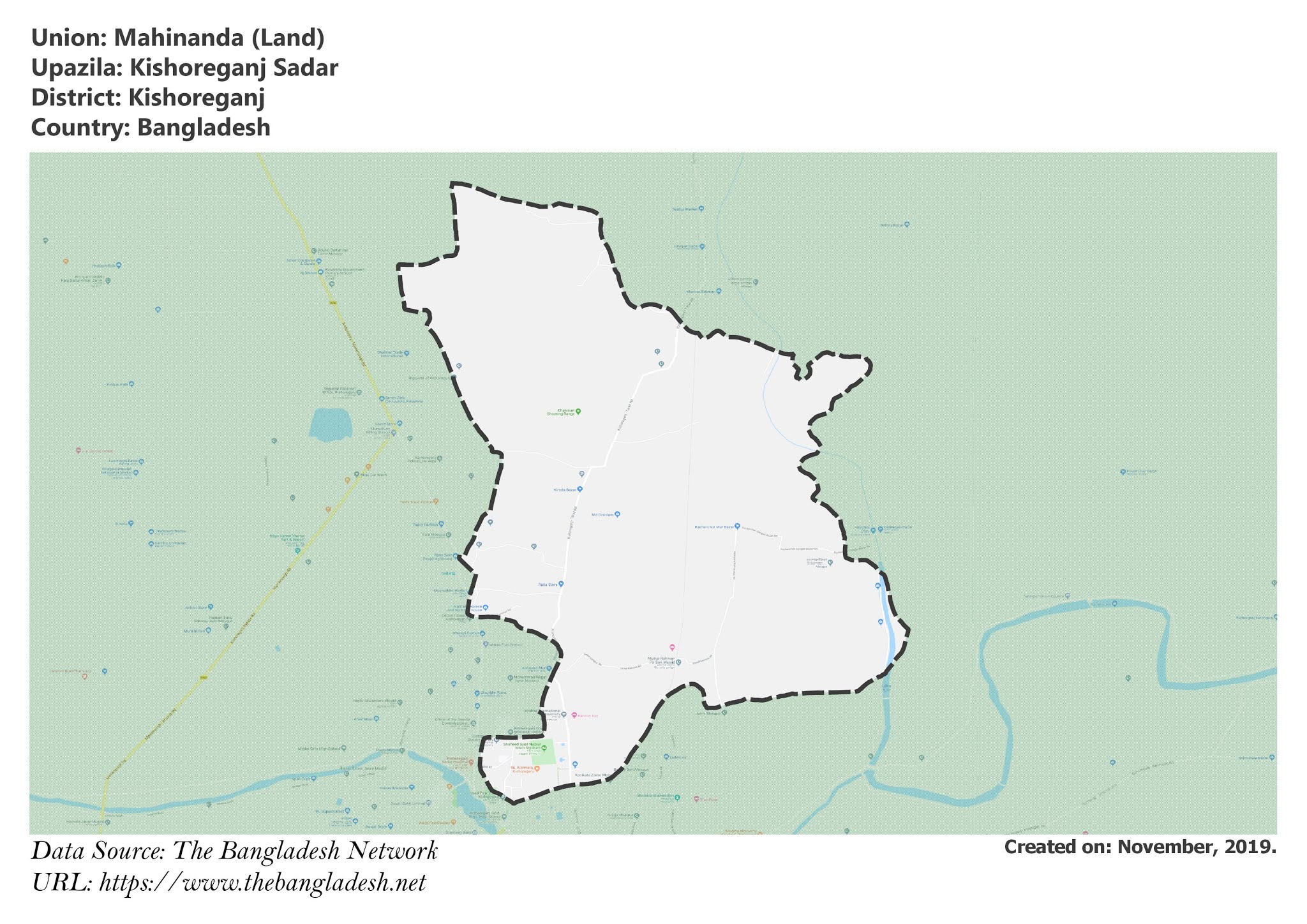 Mahinanda Union, Kishoreganj