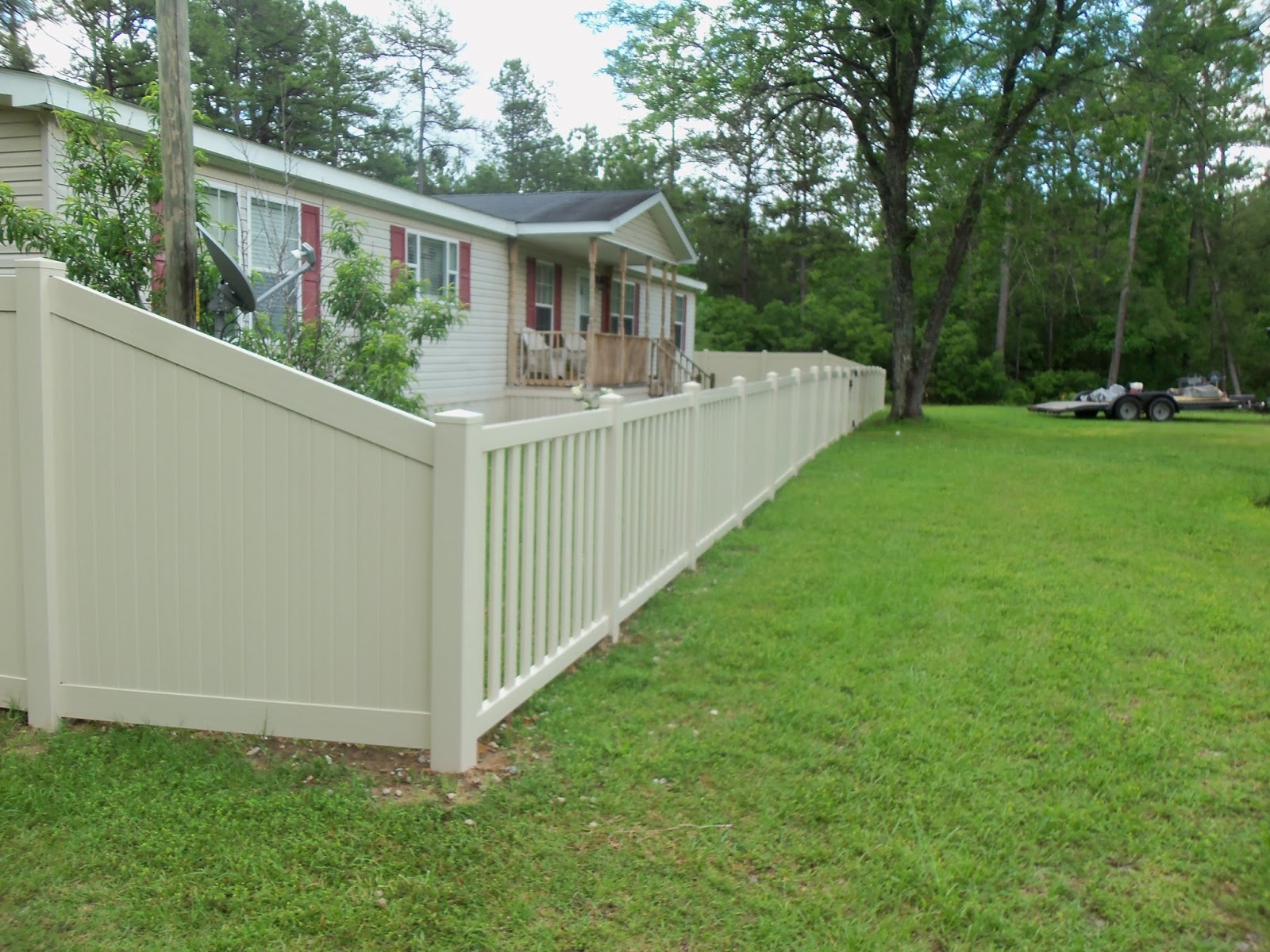 Town & Country Fences, LLC: Poly-Vinyl Creations Install in Huger SC