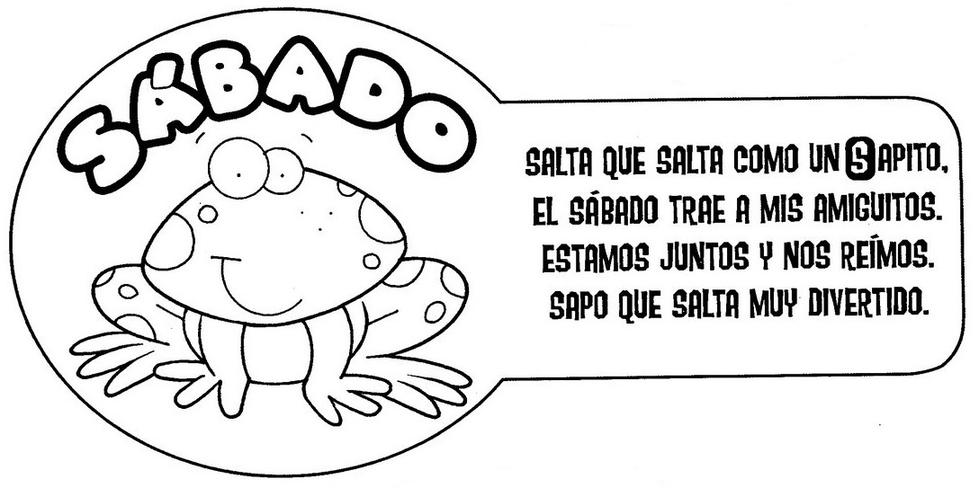 En un rincón de mi aula de Infantil: Coloreamos los días de la semana