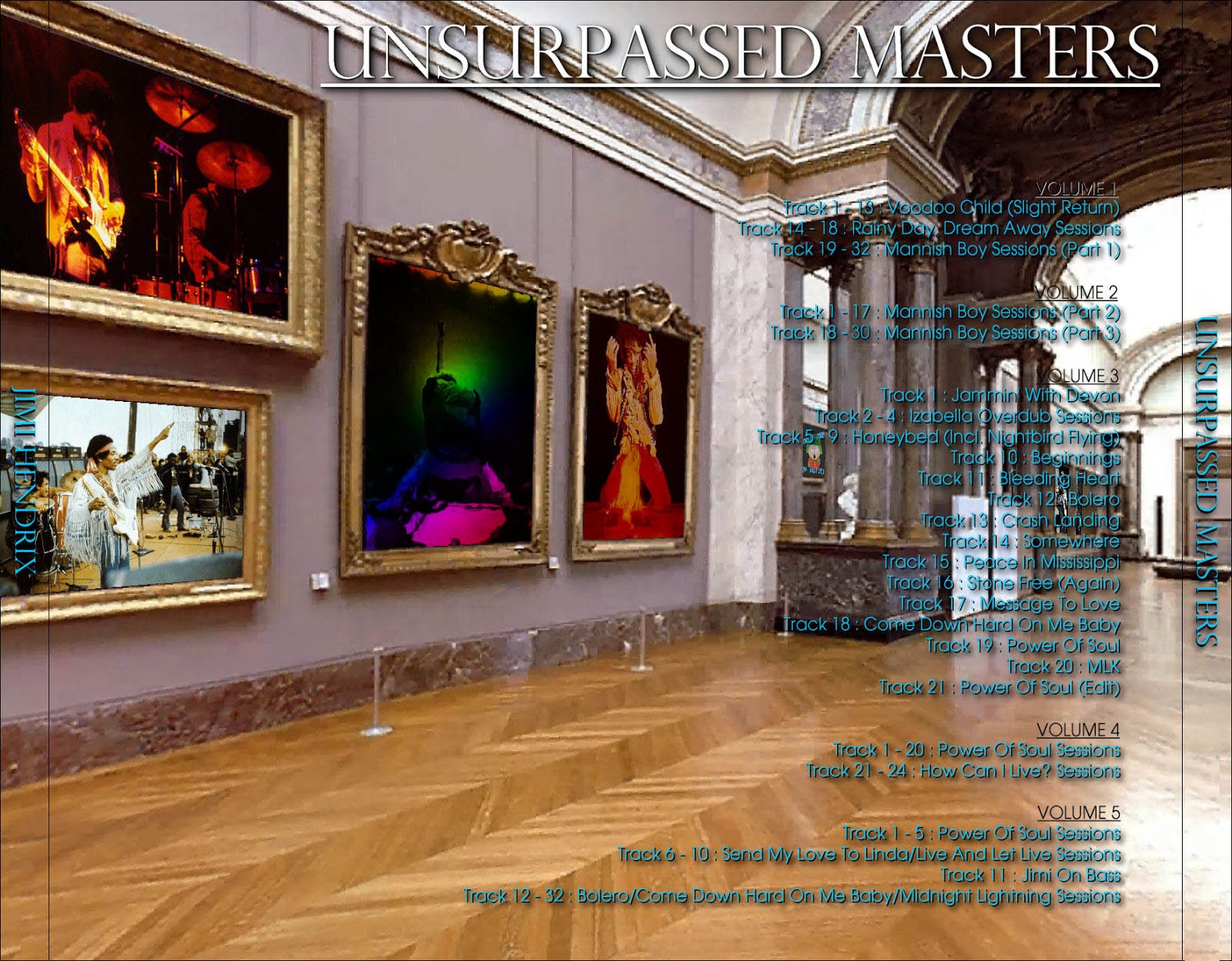 T.U.B.E.: Jimi Hendrix - Unsurpassed Masters (Studio Reels) 5 CDs (STU ...