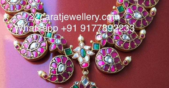 Kundan Silver Mango Necklace Tikka - Jewellery Designs