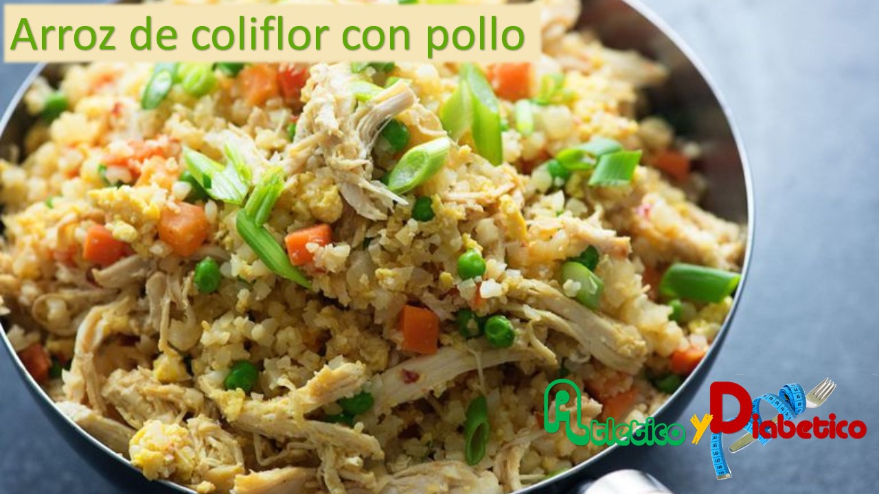 Arroz de coliflor con pollo