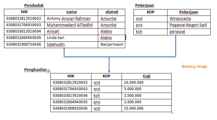 Amuntaipost: Model Data Relational