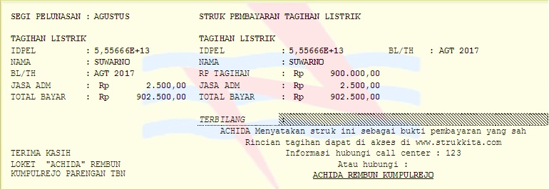 Gratis Aplikasi Cetak Struk Pln Pascabayar - herebfile