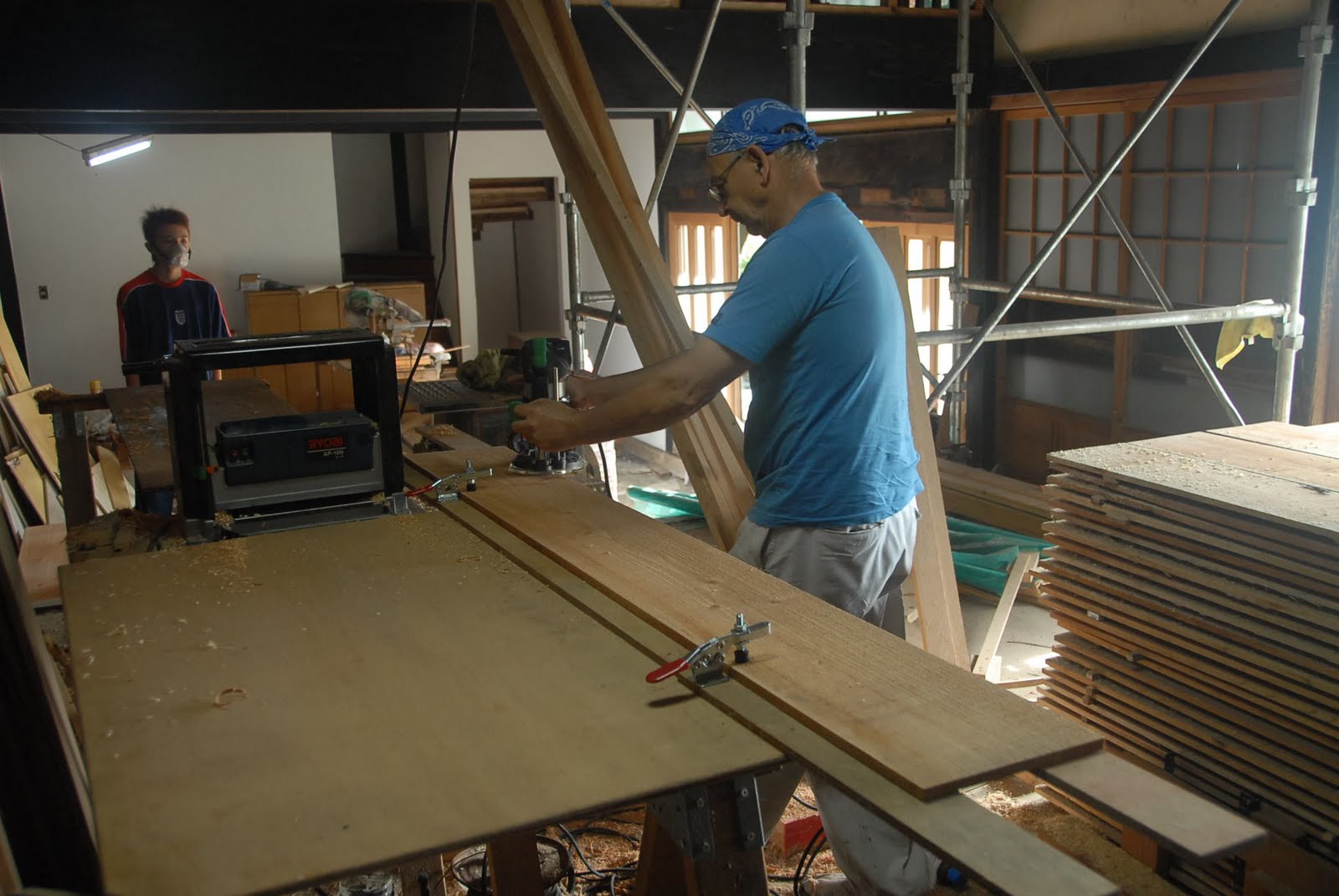 Our Japanese Eco-Kominka: Preparing Japanese Cedar planks for the ...