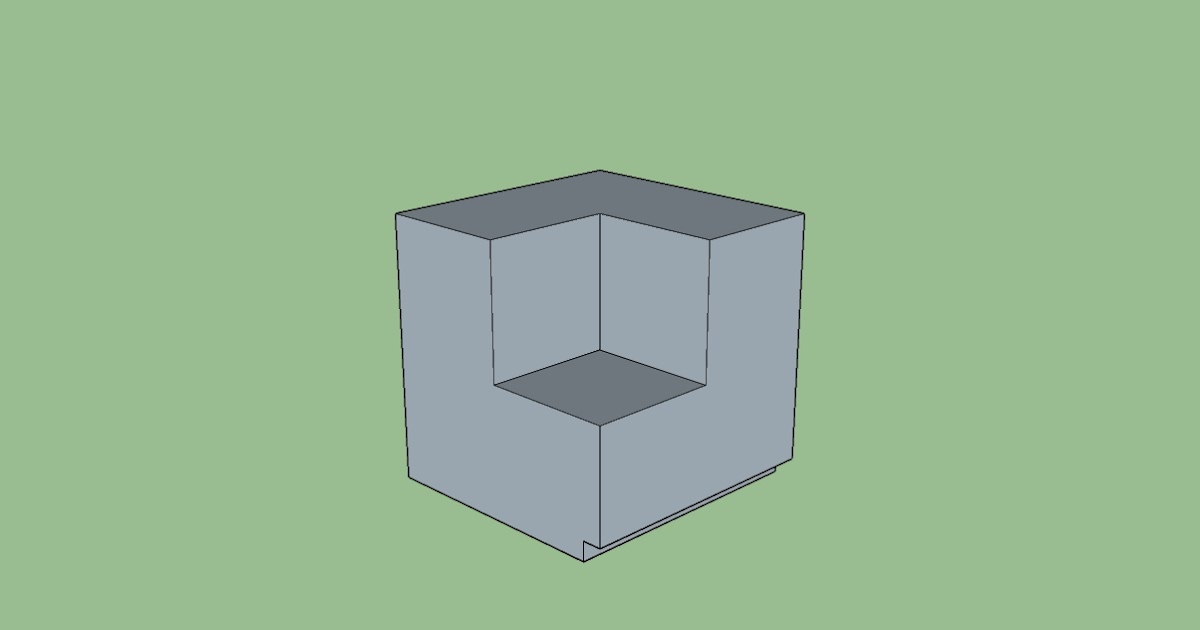 Cube fait à Sketchup
