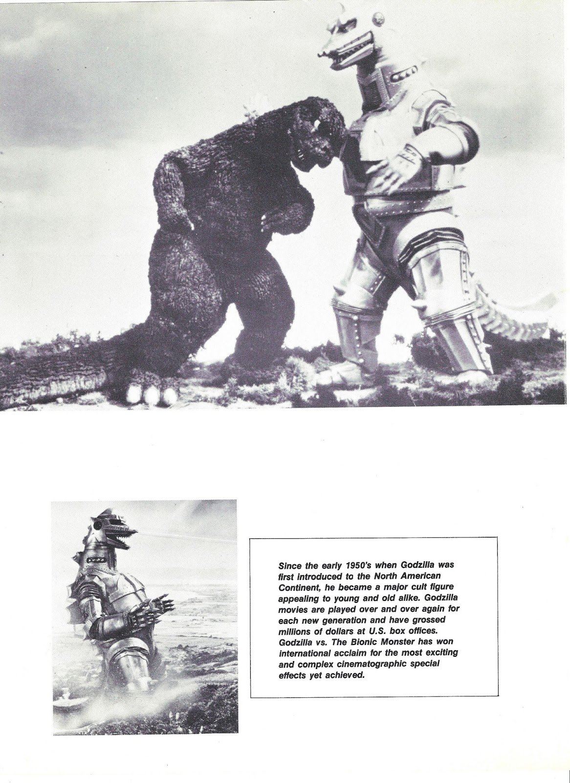 the sphinx: Godzilla vs the Bionic Monster Sales Brochure (Cinema ...