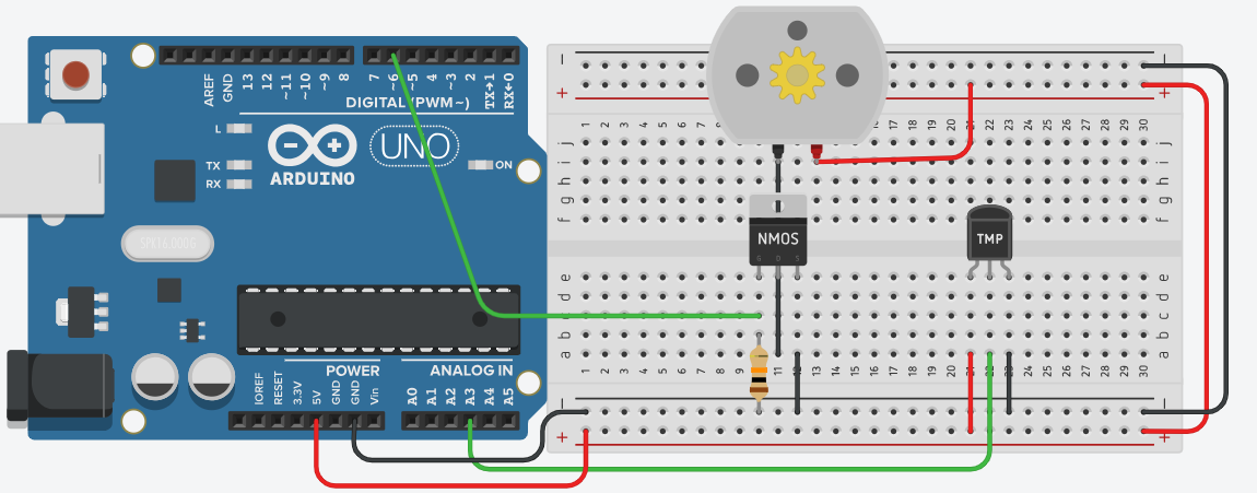 雲林SONG: Tinkercad Circuits：Temperature controlled fan(溫控電風扇)