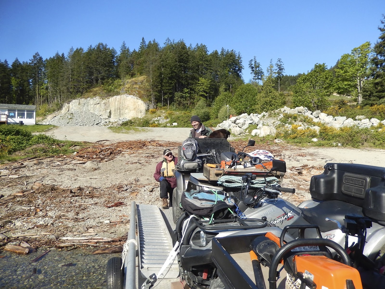 Powell River Quad Rides: Chip North to Theodosia Inlet