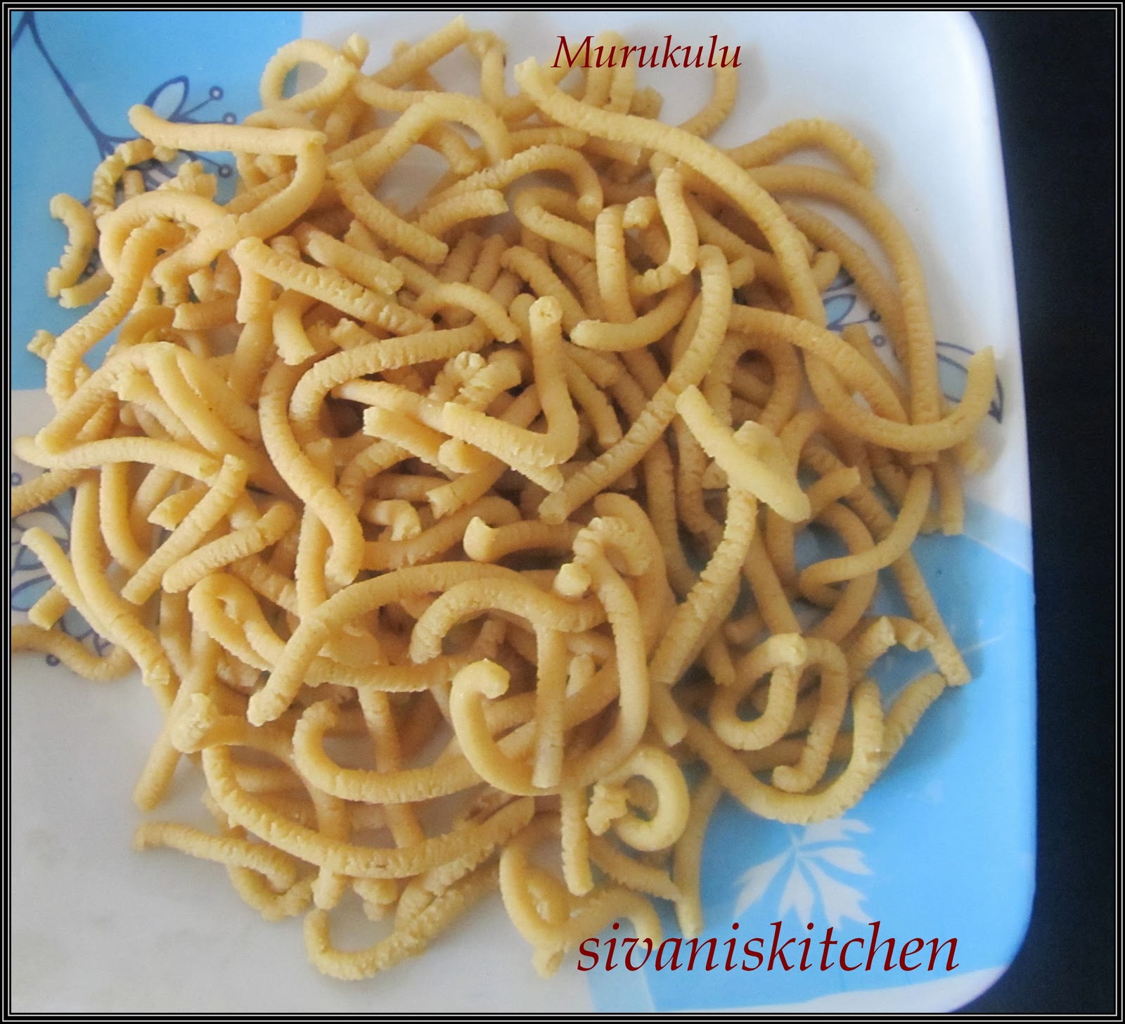 Sivani's Kitchen: Sankranti Recipe Murukulu