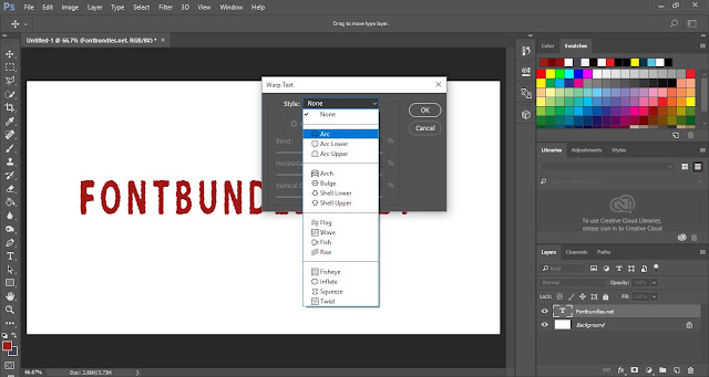 How to warp text in Photoshop | Design Bundles