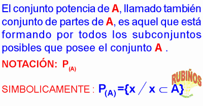 CONJUNTO POTENCIA EJEMPLOS Y EJERCICIOS RESUELTOS
