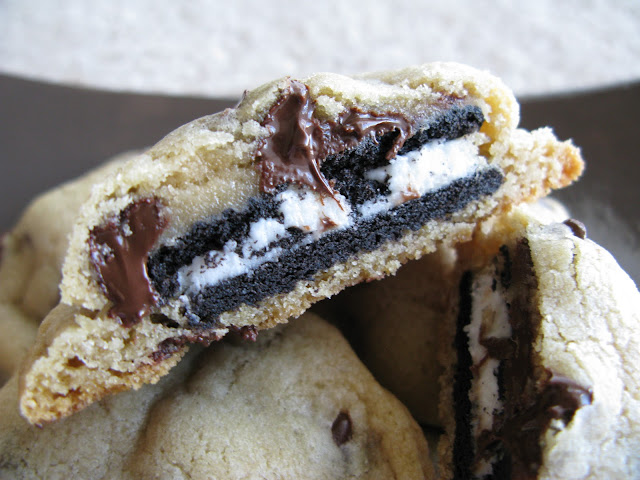 Oreo Stuffed Chocolate Chip Cookies
