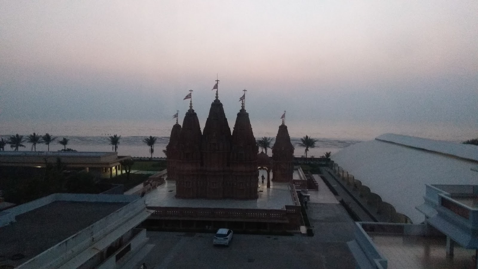 BAPS Swaminarayan Temple Tithal Beach in Tithal near Valsad Gujarat India