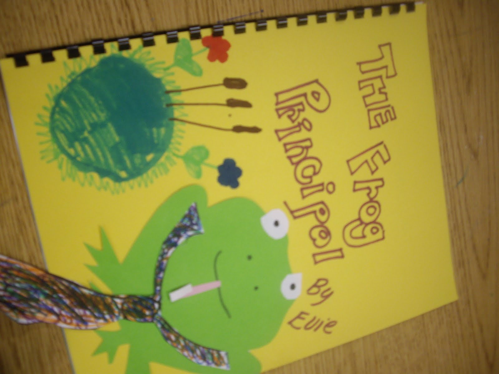 a palette of primary grade kids book making: The Frog Principal By ...