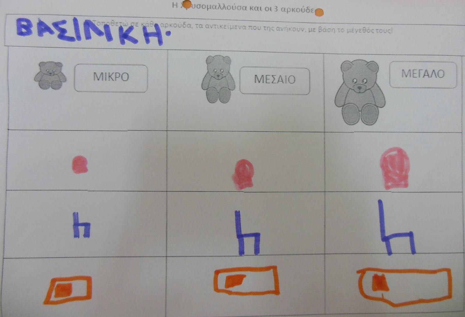 3-2-1-0 Νηπιαγωγεί...ωση!!!: H ΧΡΥΣΟΜΑΛΛΟΥΣΑ ΚΑΙ ΟΙ ΤΡΕΙΣ ΑΡΚΟΥΔΕΣ