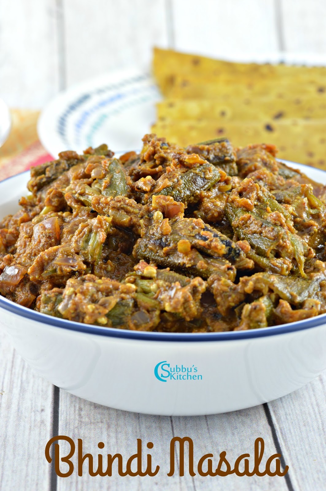 Bhindi Masala Recipe | Okra Masala Recipe - Subbus Kitchen