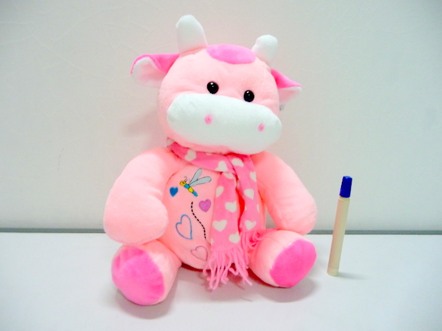 Boneka Sapi Pink Syal L CW008 | Kios Boneka