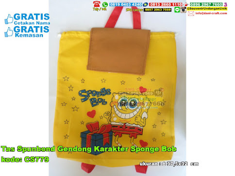Tas Spunbond Gendong Karakter Hello Kitty | Souvenir Pernikahan