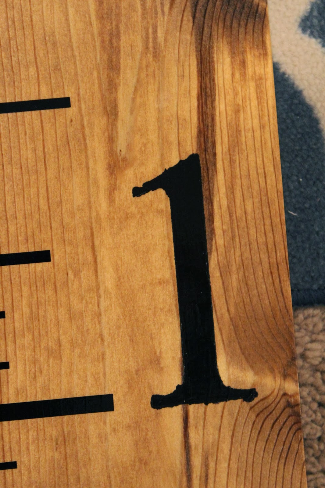 Mommy Vignettes: Wood Growth Chart Tutorial
