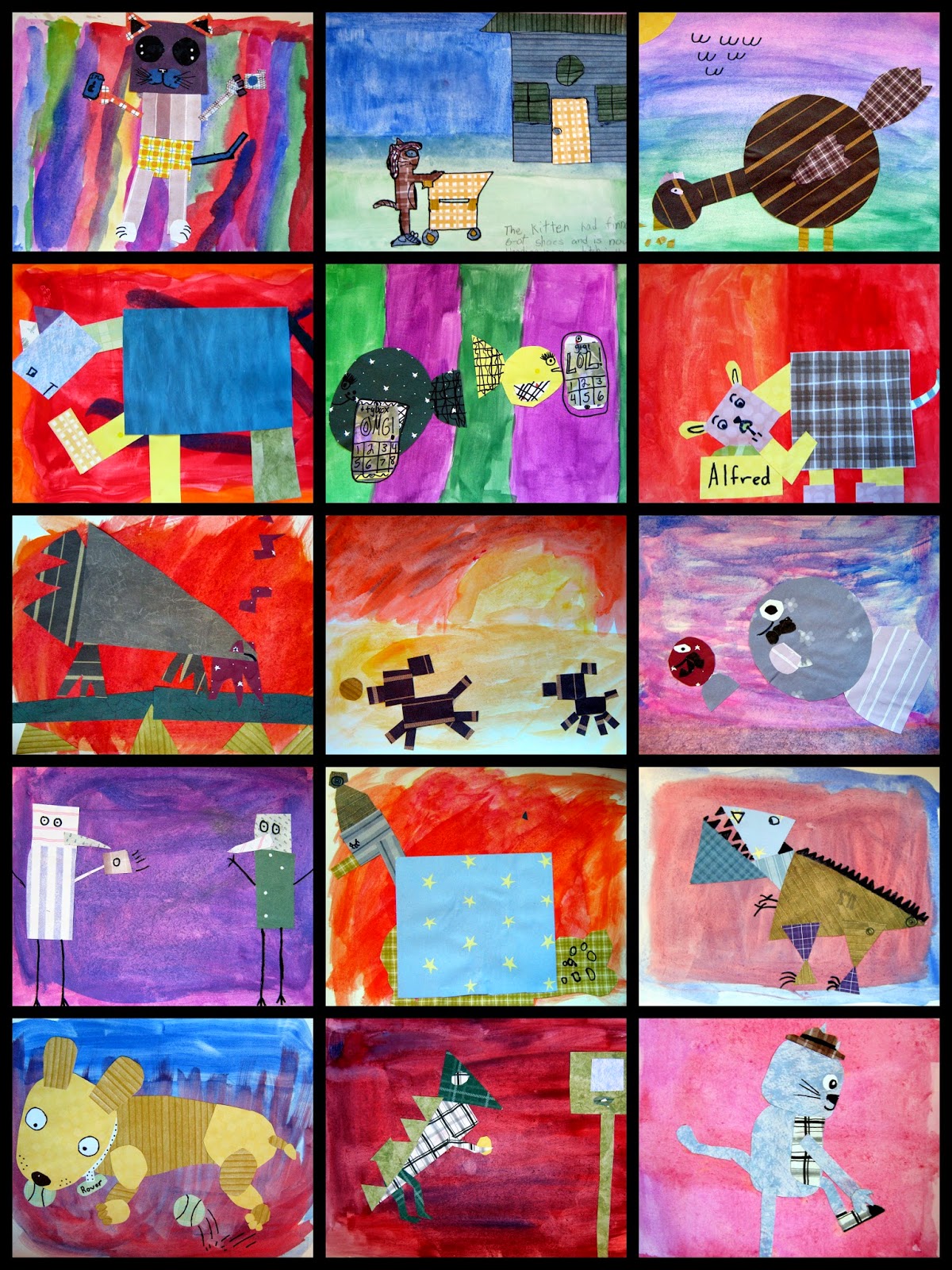 Art in the Middle...school: Shape Collages