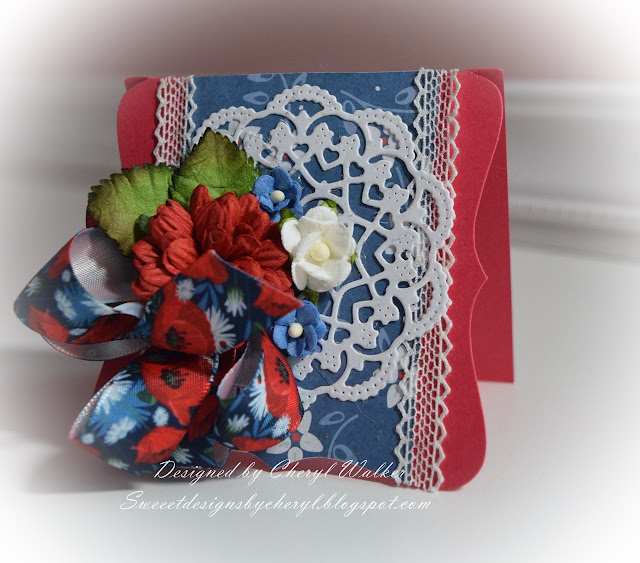Really Reasonable Ribbon Blog: Red, White and Blue Mini Card