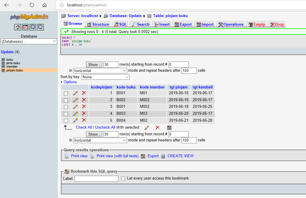 Update Data dengan PHP - MySQL