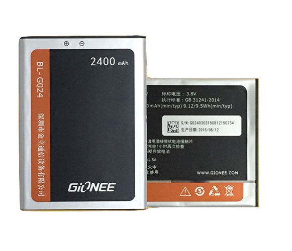 Buy A-Class Battery for Gionee F103 3.8V BL-G024 2400 mAh Online @ ₹599 ...