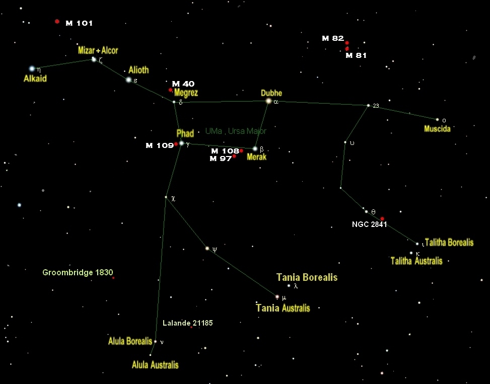 Astronomia: Ursa Major ( Ursa Maior )