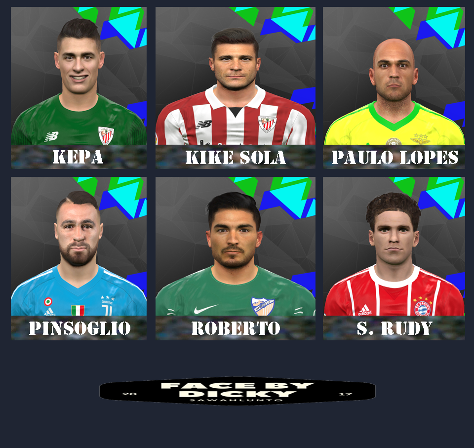 FACE BY DICKY: [PES 17] Facepack V.3 by Dicky + Lewandowski Blonde
